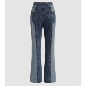 Cider | Jeans | Nwt Cider Flipped Waist Patchwork Denim Jeans Small | Poshmark